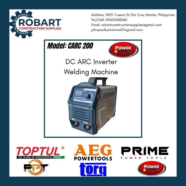 Powercraft Contender DC ARC Inverter Welding Machine CARC 200 ...