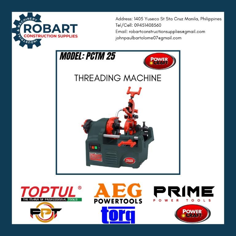 Powercraft Threading Machine PCTM 25, Commercial & Industrial ...