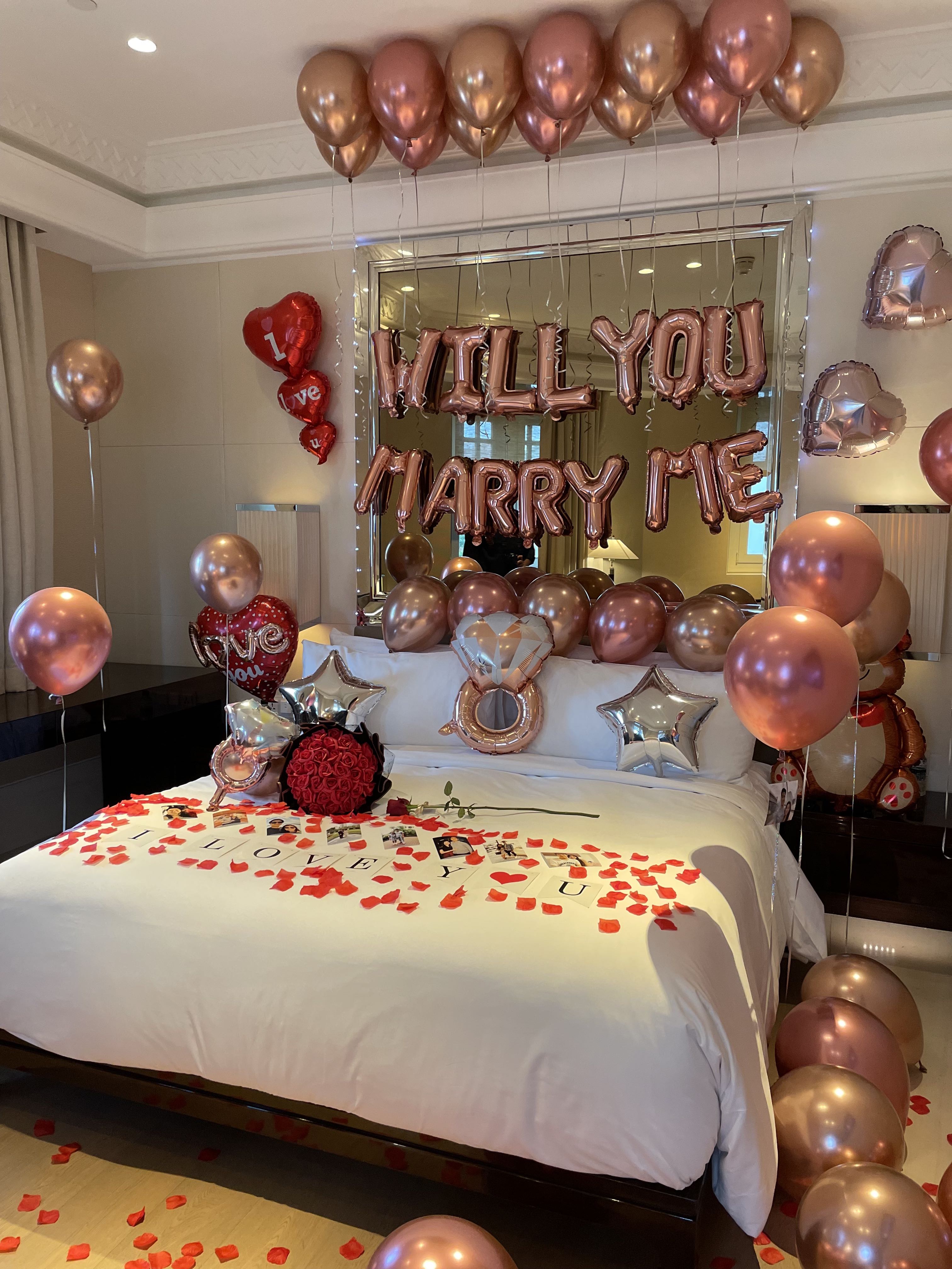 Proposal decorations setup hotel kenpinski, Hobbies & Toys, Stationery ...