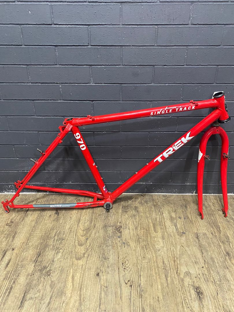 Retro ‘90 Trek 970 Singletrack MTB Frameset 16.5”, Sports Equipment ...
