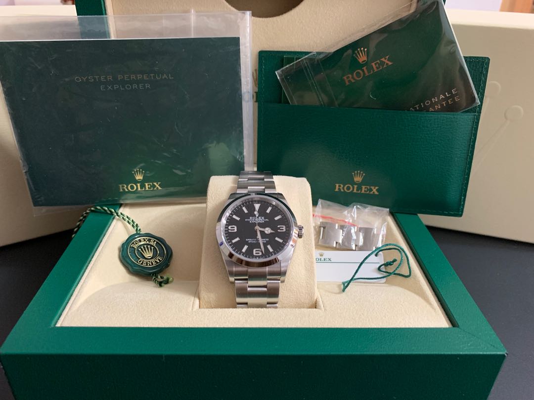 Rolex explorer 1 369 36mm 124270 木村拓哉 正皇冠, 名牌, 手錶 - Carousell