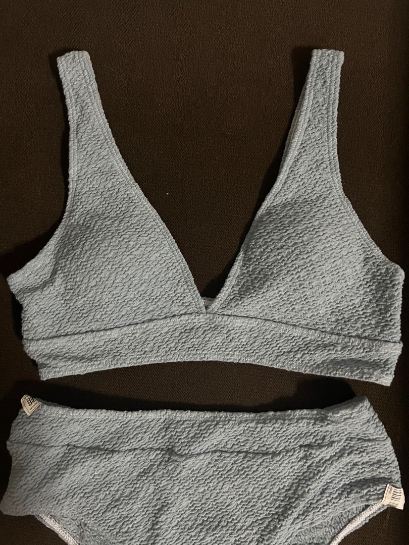 Shein Swimsuit (powder blue), Women's Fashion, Swimwear, Bikinis ...