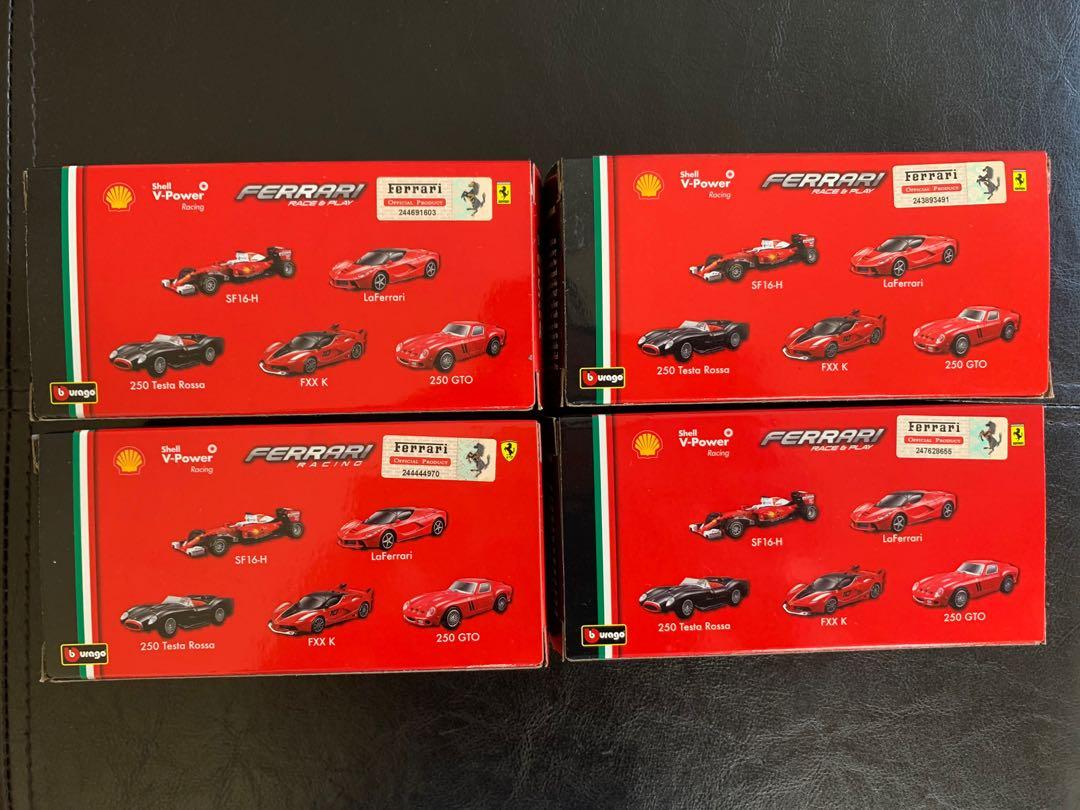 Shell Ferrari V-Power Burago Cars 1:43, Hobbies & Toys, Toys & Games on ...