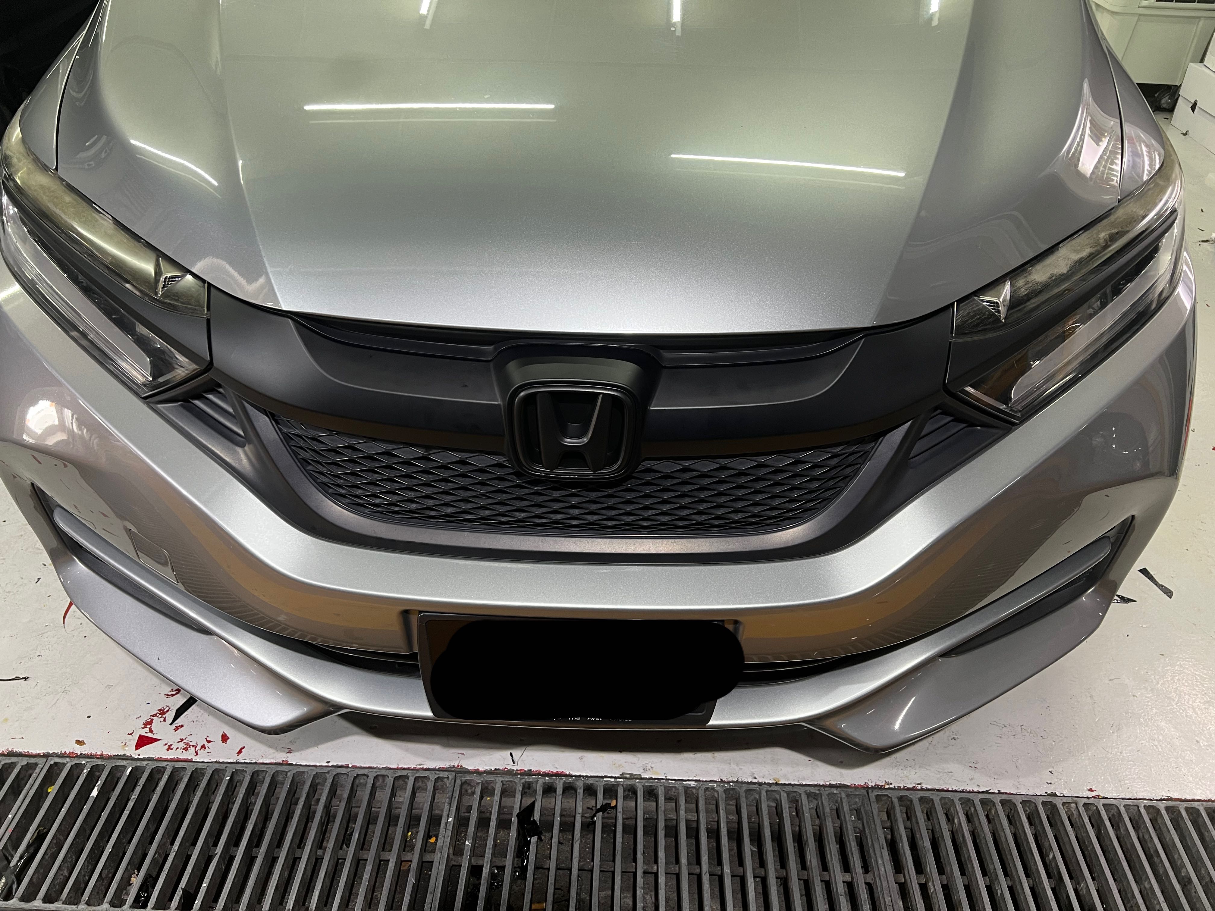 Shuttle front grille wrap matte black, Car Accessories, Accessories on ...