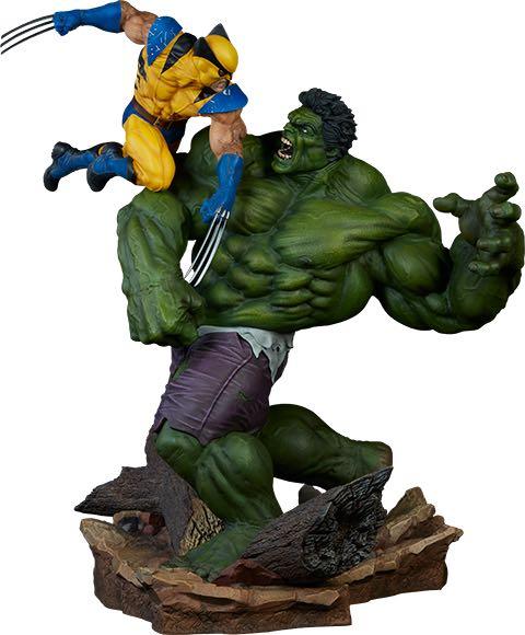 Hulk and Wolverine - Maquette by Sideshow Collectibles - Exclusive ...