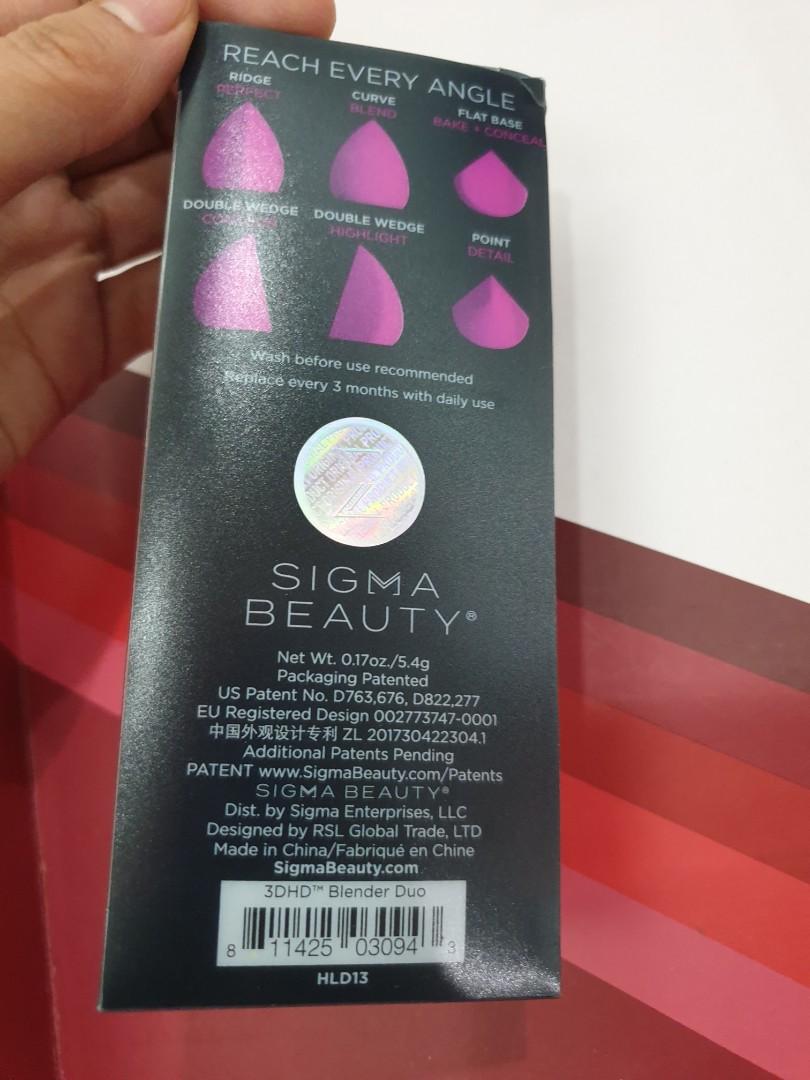 SIGMA BEAUTY 3DHD BLENDER DUO SPONGE, Beauty & Personal Care, Face ...