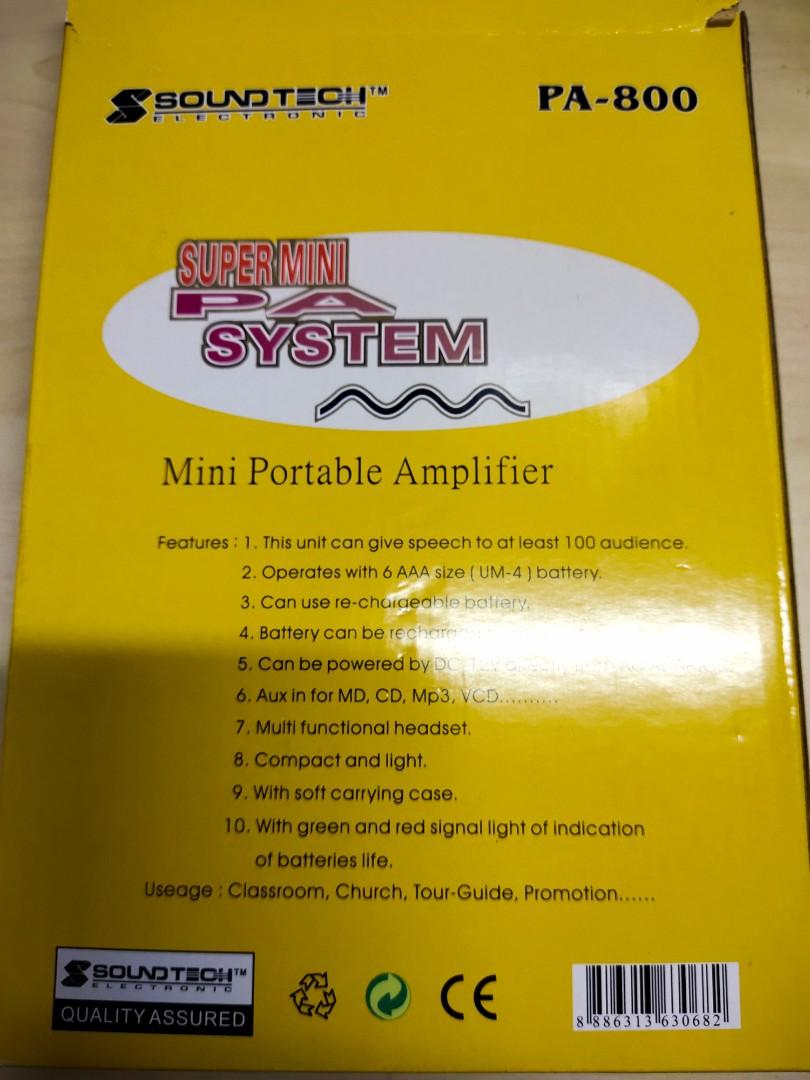 SoundTech PA-800., Audio, Portable Audio Accessories on Carousell