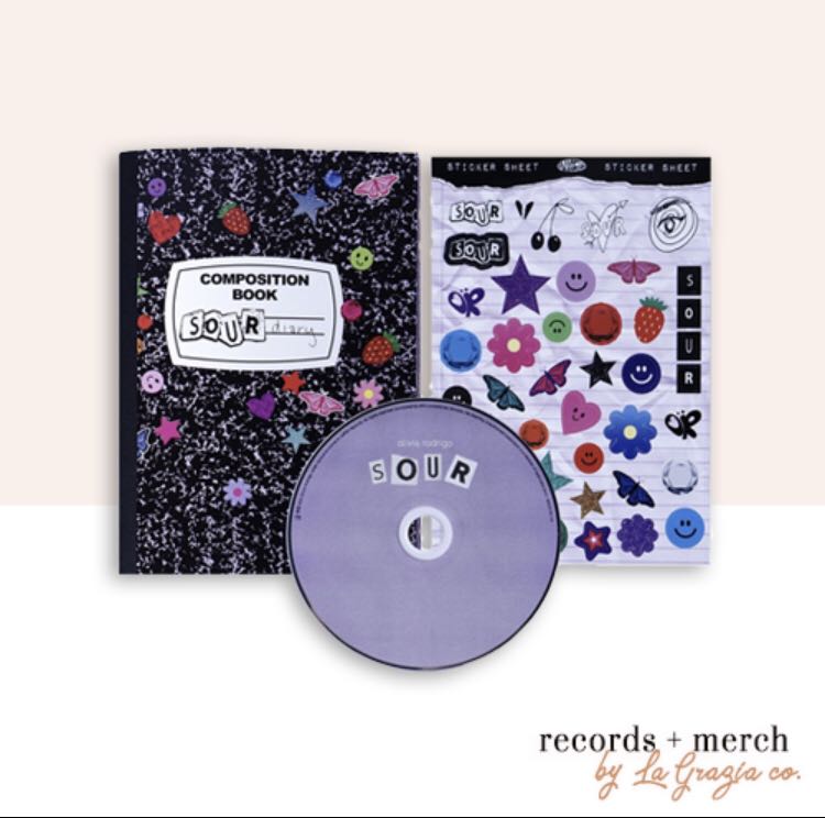 Sour Diary “journal/zine” + CD by Olivia Rodrigo, Hobbies & Toys, Music ...