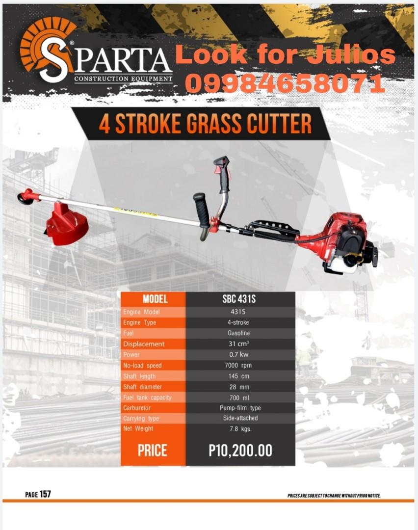 "SPARTA" 4 Stroke Grass Cutter, Commercial & Industrial, Construction ...