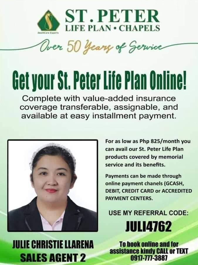 St. Peter Life Plan online, Looking For on Carousell