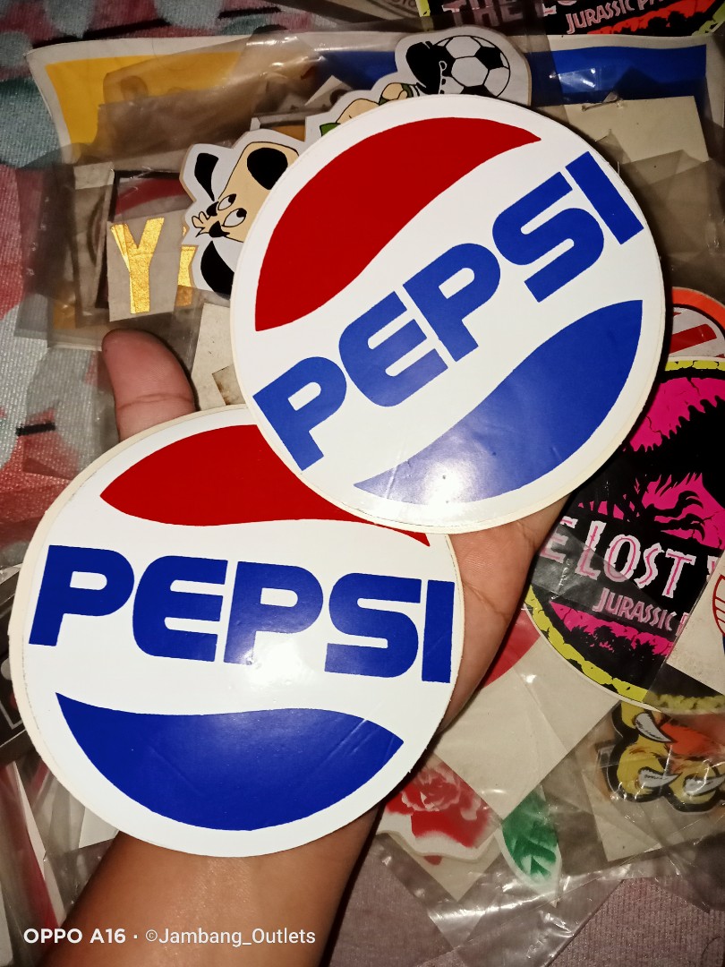 Sticker "Pepsi" Bulat, Auto Accessories on Carousell