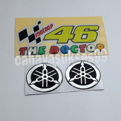 Sticker Timbul MotoGP 46 THE DOCTOR EMBLEM Motor Yamaha Bulat 3,8cm ...