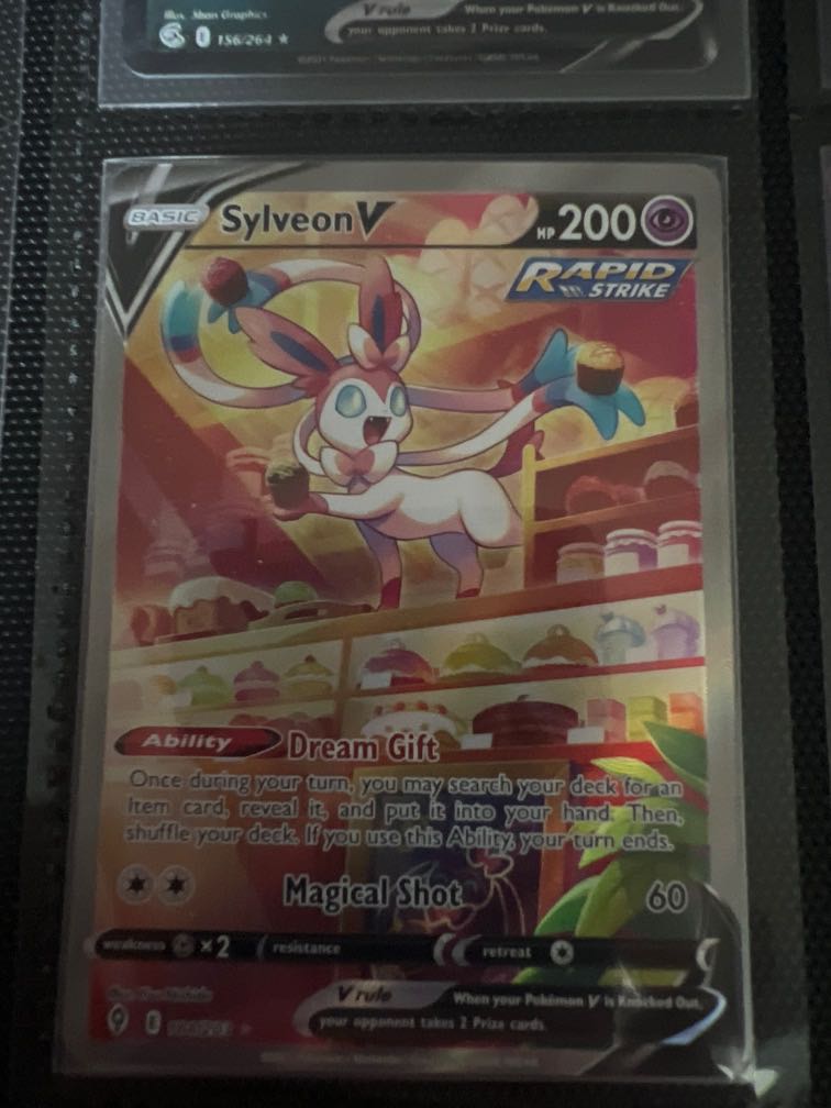 Sylveon V (Alternate Full Art) Evolving Skies, Hobbies & Toys ...