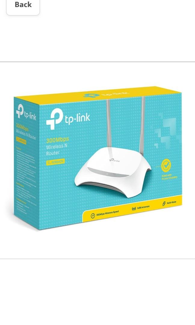 TP-LINK TL-WR840N Wireless Router, Computers & Tech, Parts ...