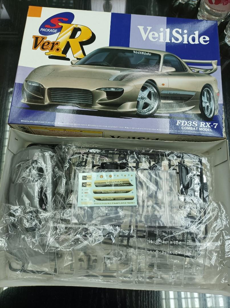 VEILSIDE COMBAT MAZDA RX7 FD3S FAST FURIOUS AOSHIMA TAMIYA 1/ 24, 興趣及遊戲 ...