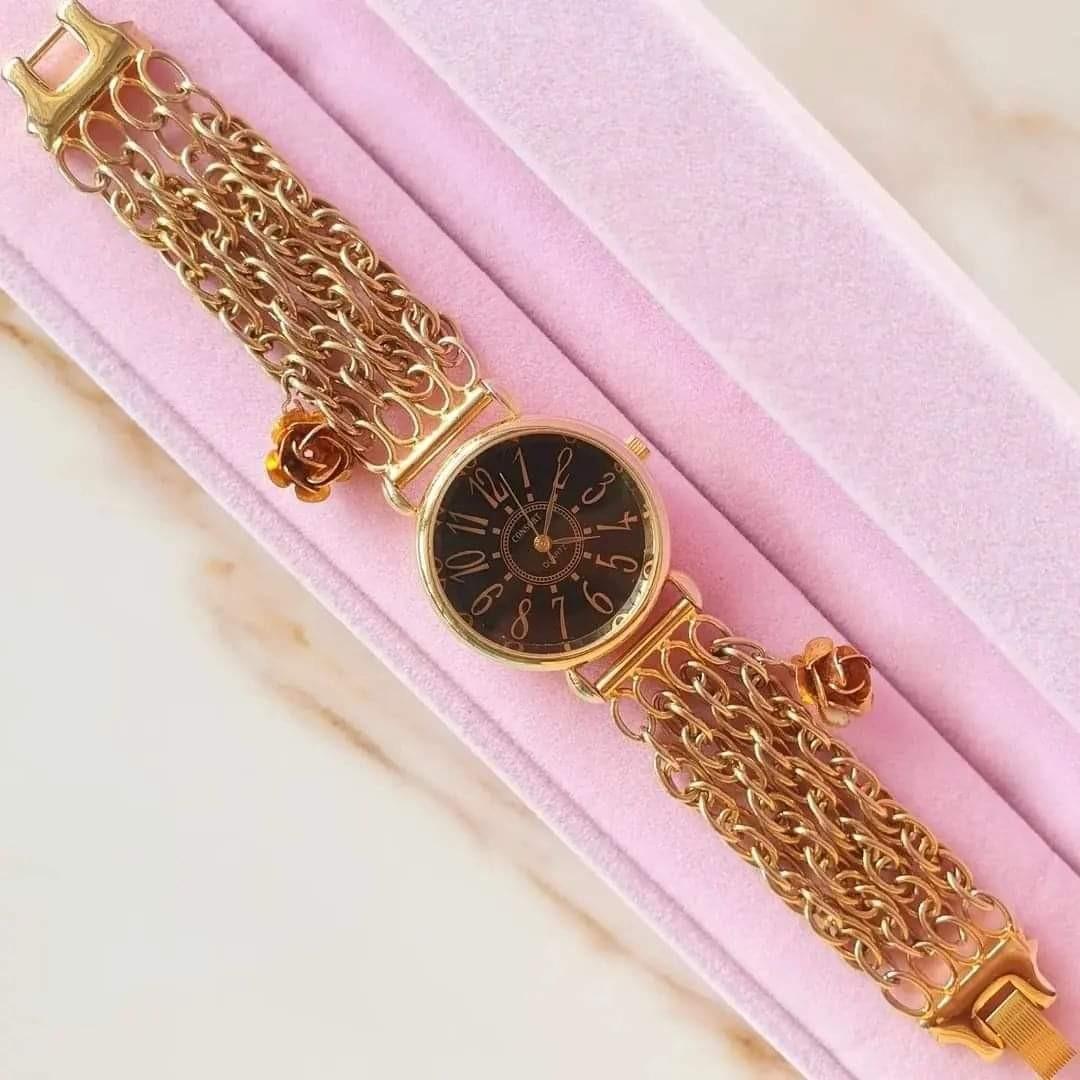Vintage Gold Tone Consort Brand Metal Watch, Women's Fashion, Watches ...