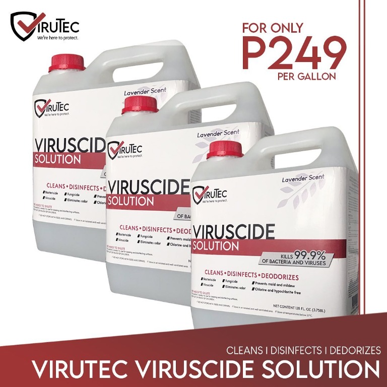 Virutec Viruscide Disinfectant Solution, Furniture & Home Living ...
