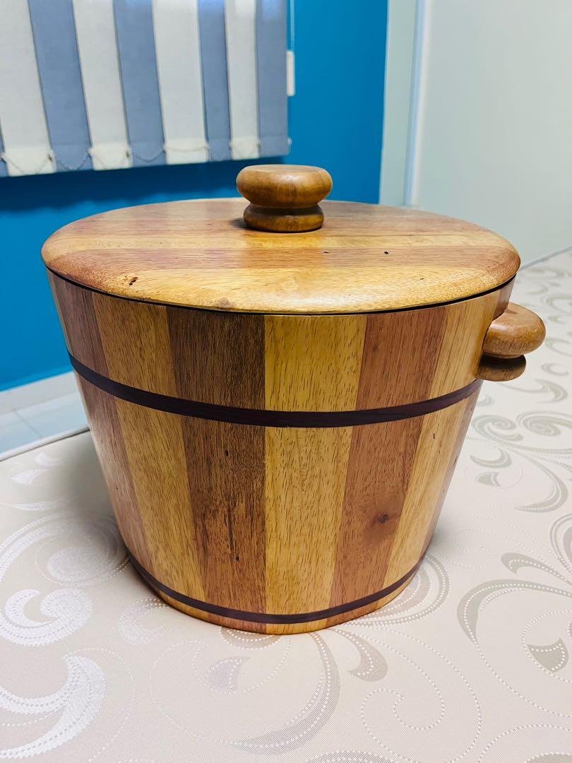 Wooden Rice Container, Furniture & Home Living, Kitchenware & Tableware ...