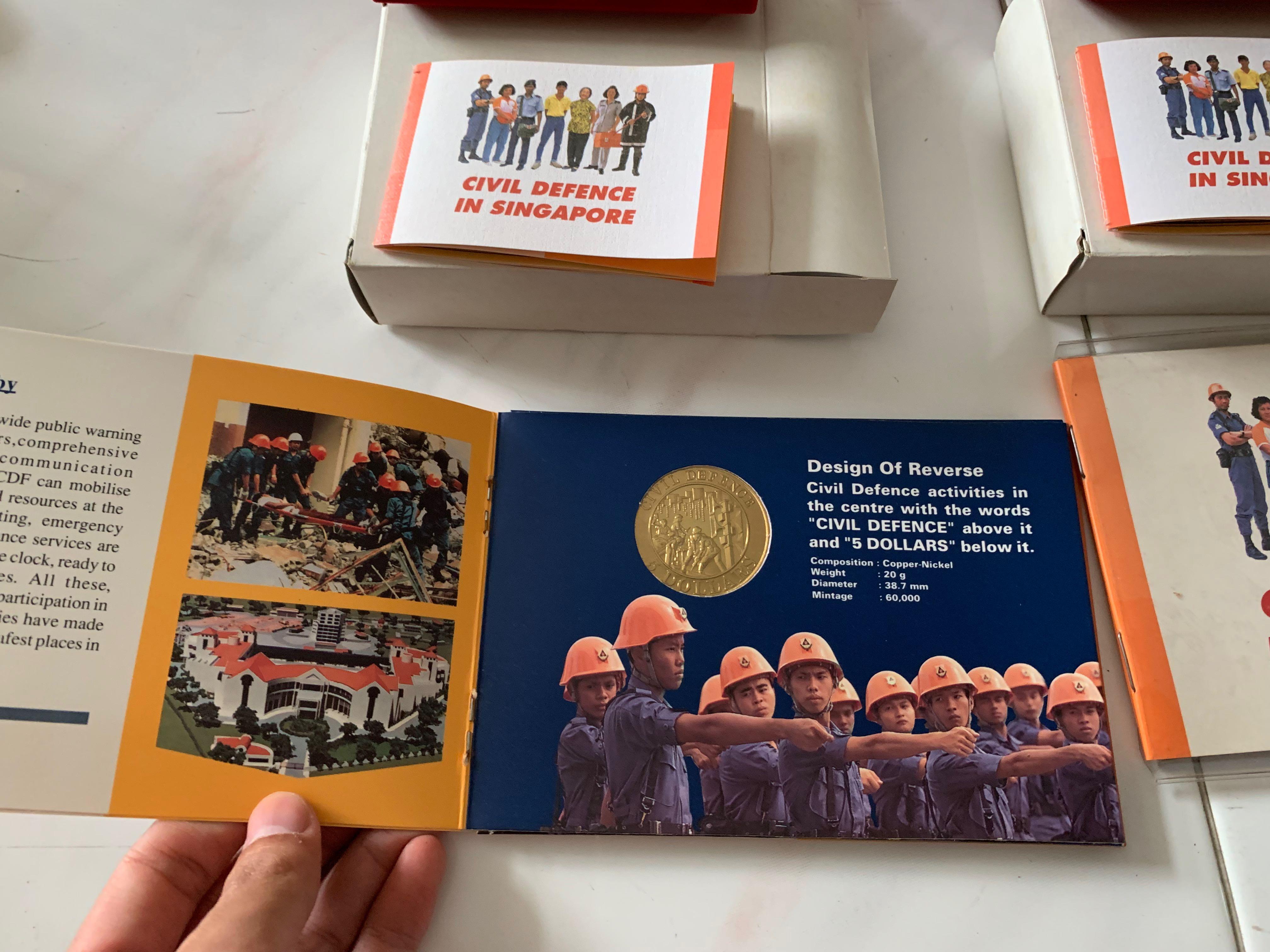 1991 Civil Defence Coin Set, Hobbies & Toys, Memorabilia & Collectibles ...