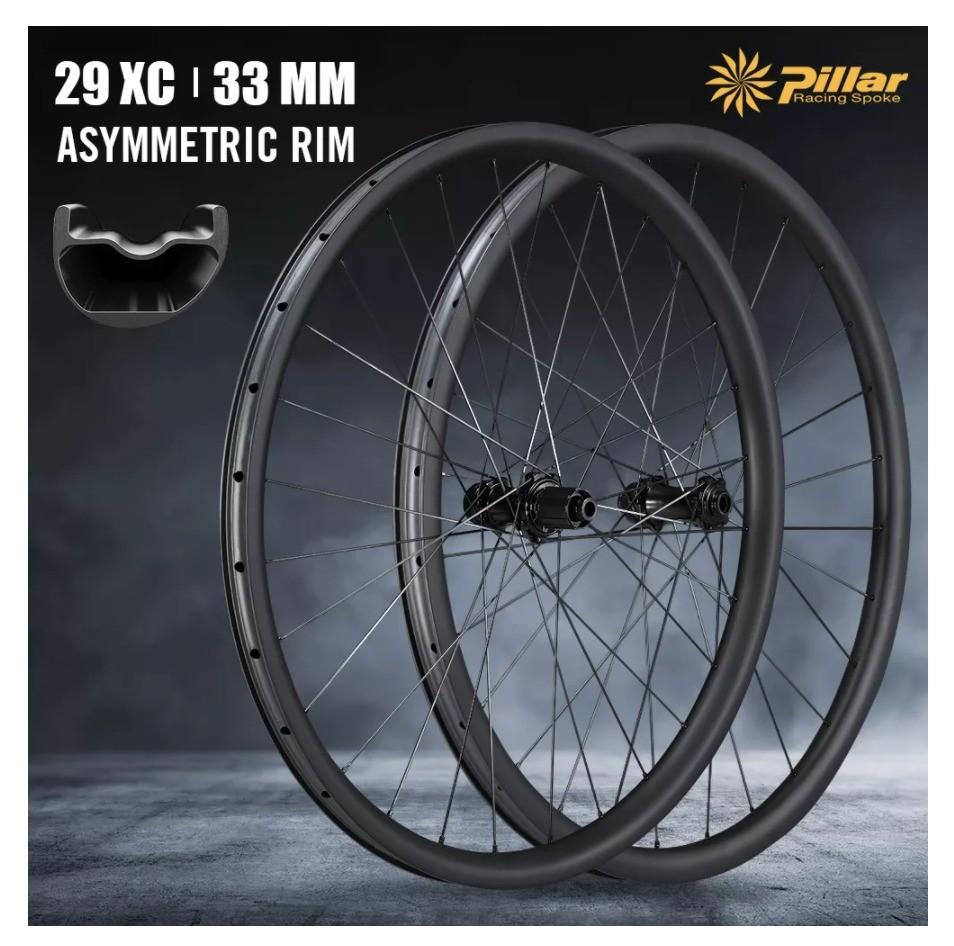 29er XC MTB Carbon Wheelset 12 speed 33mm X 29mm 6 Pawl Hub, Sports ...