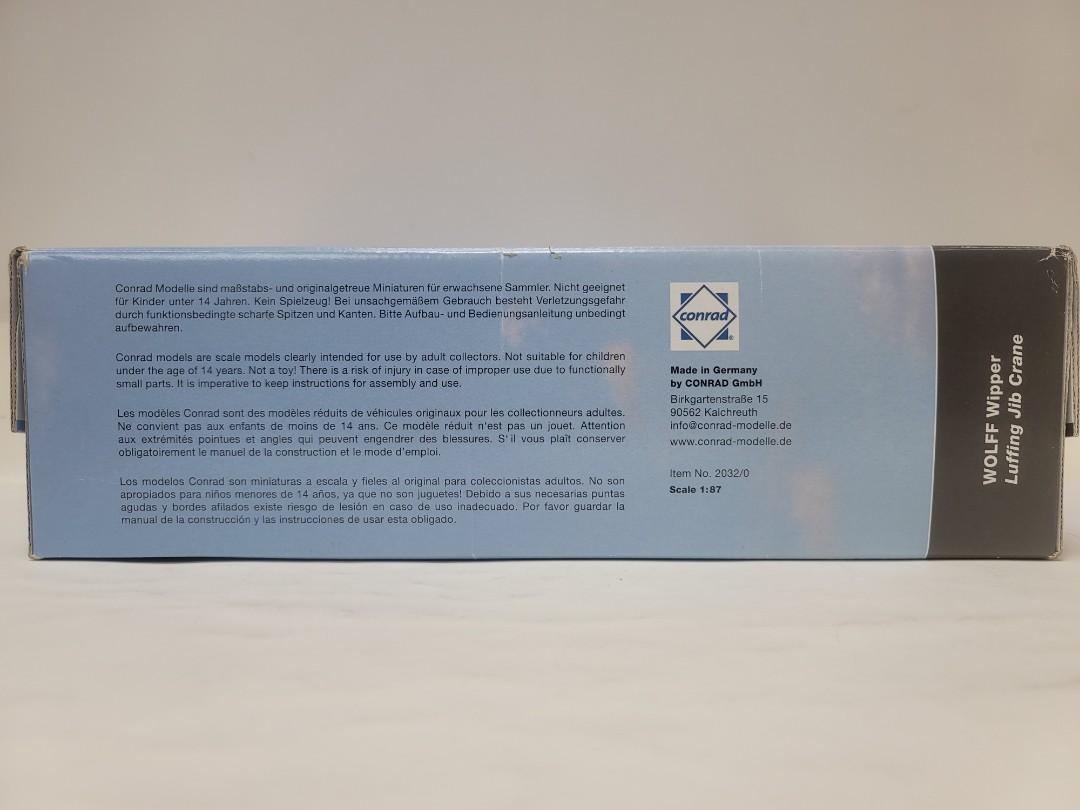 清屋大平賣 - 建築機械系列 - CONRAD ORIGINAL WOLFF 700B WIPPER LUFFING JIB SCALE 1: ...