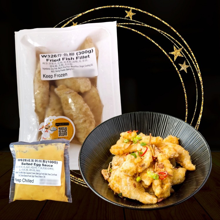 Frozen ★ Salted Egg Fish Fillet / 400g / 2-3 pax, Food & Drinks ...