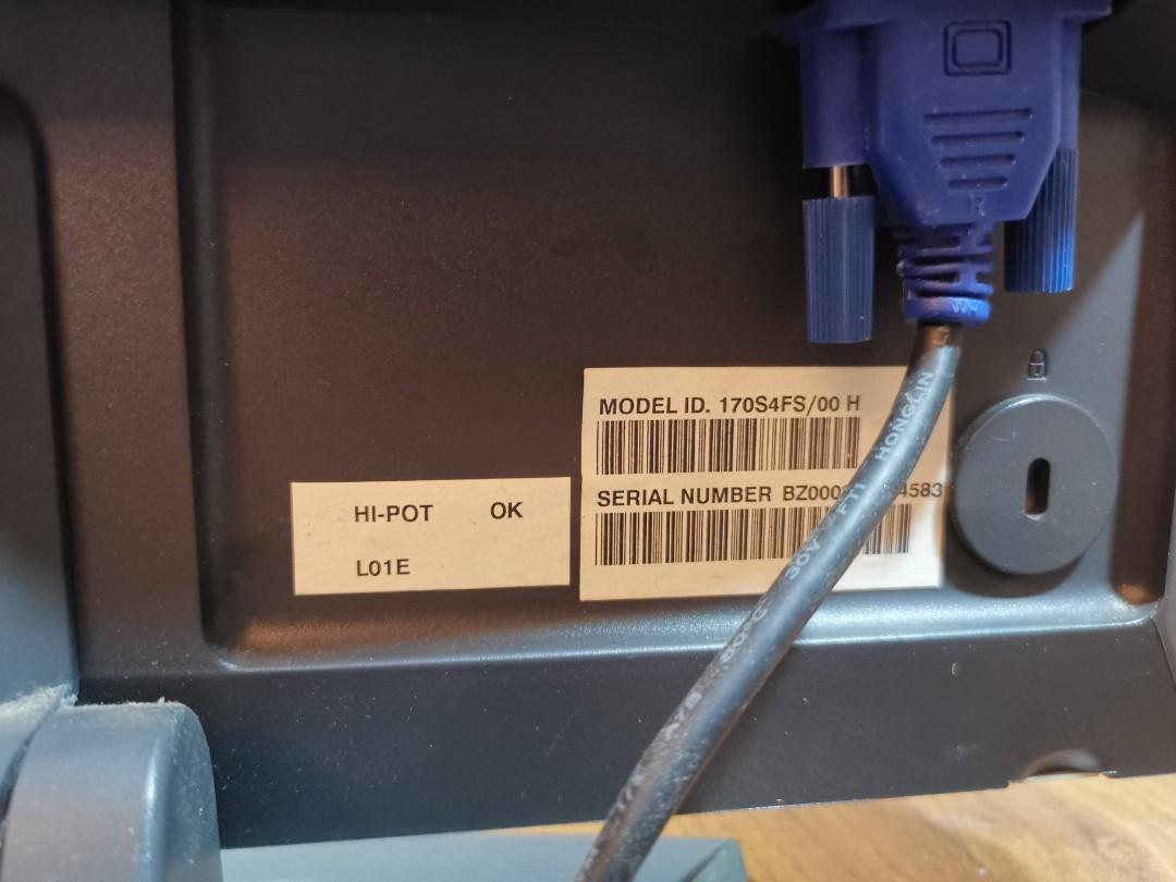飛利浦 Philips 170S4 17 Inch LCD Monitor, 電腦＆科技, 電腦周邊及配件, 電子屏幕 - Carousell