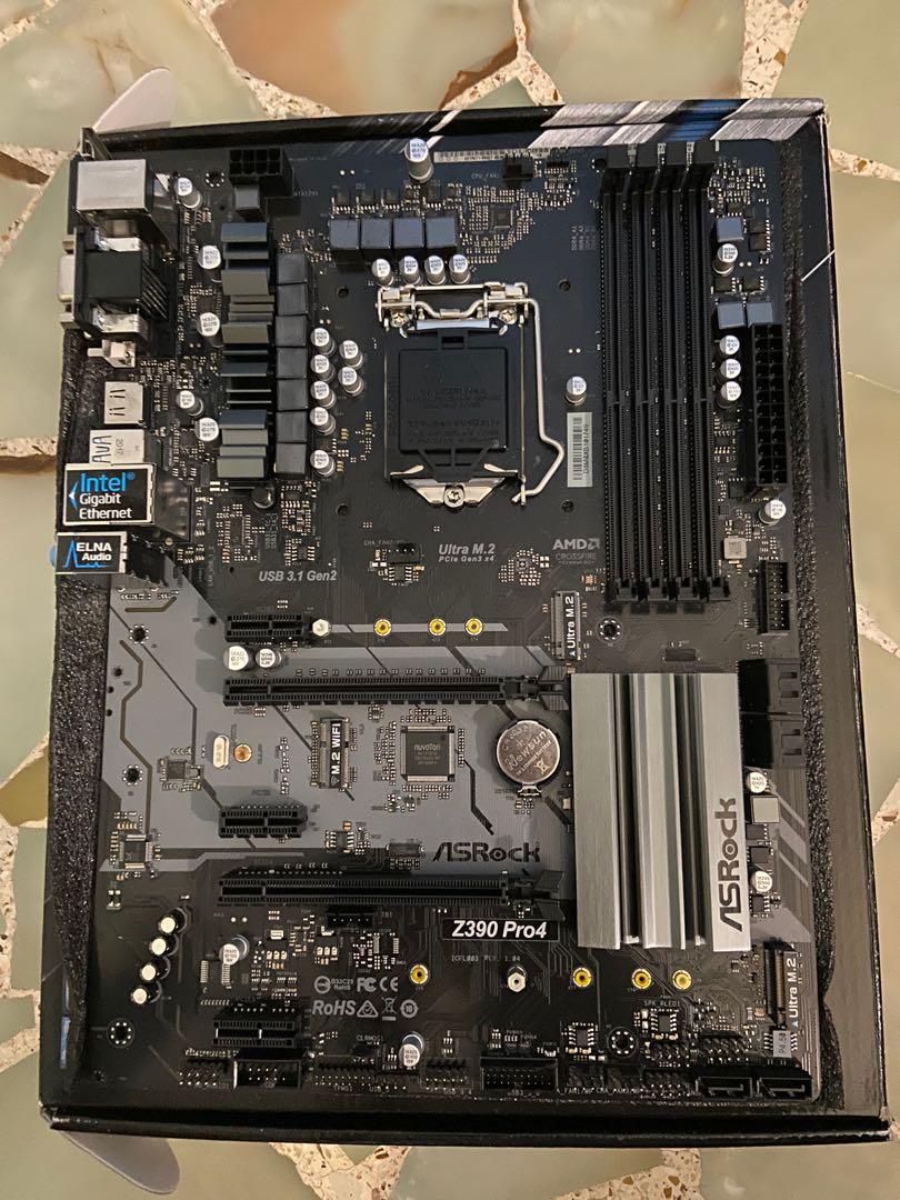 ASRock Motherboard (Z390 PRO4), Computers & Tech, Parts & Accessories ...