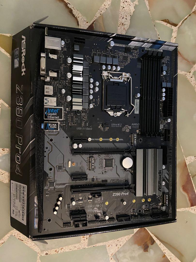 ASRock Motherboard (Z390 PRO4), Computers & Tech, Parts & Accessories ...