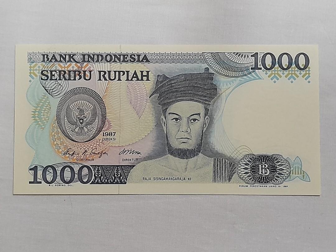 Bank Indonesia 1000 Seribu Rupiah 1987, Hobbies & Toys, Memorabilia ...