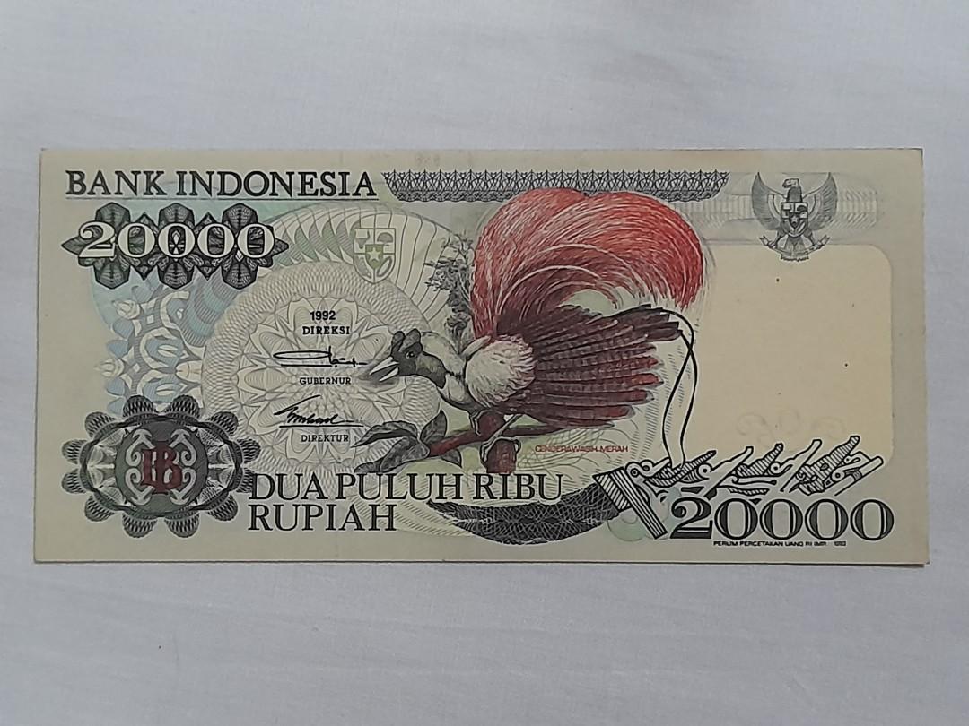 Bank Indonesia 20000 Dua Puluh Ribu Rupiah 1992, Hobbies & Toys ...