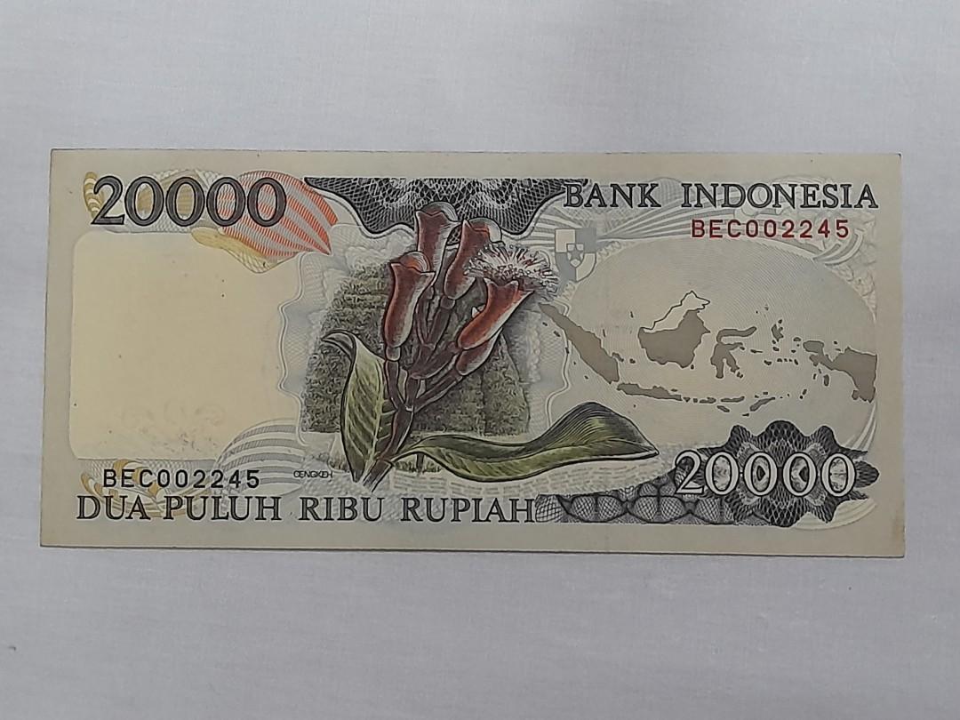 Bank Indonesia 20000 Dua Puluh Ribu Rupiah 1992, Hobbies & Toys ...
