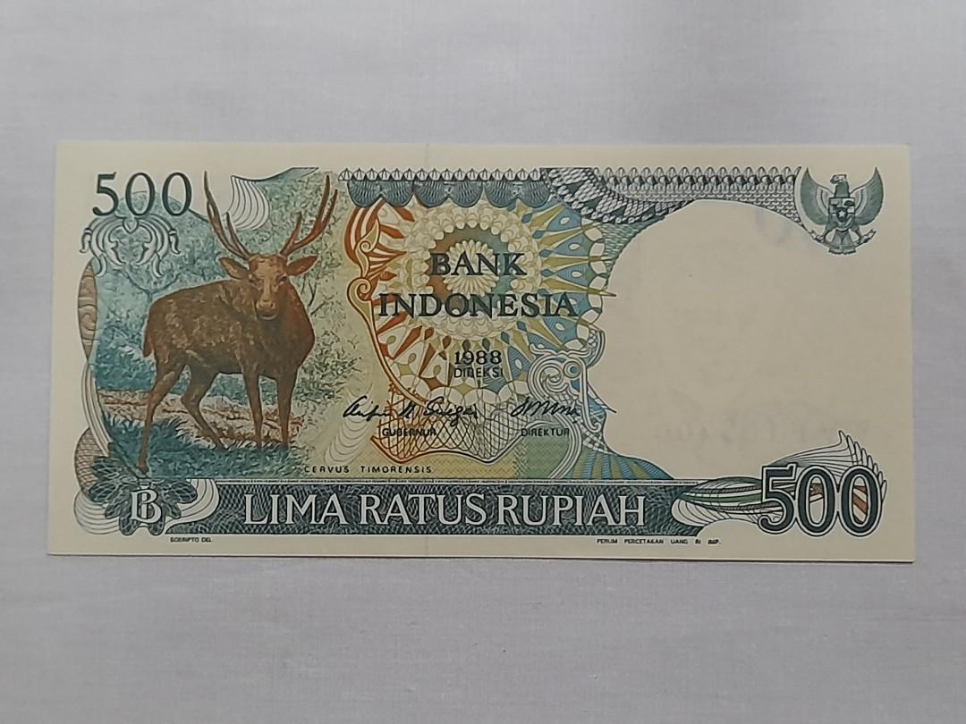Bank Indonesia 500 Lima Ratus Rupiah 1988, Hobbies & Toys, Memorabilia ...