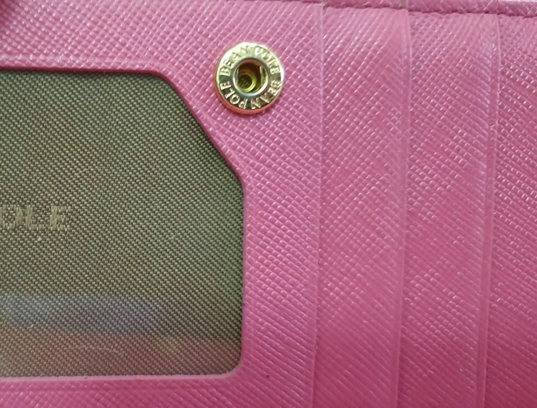 Bean Pole Long Wallet (Pink), Luxury, Bags & Wallets on Carousell