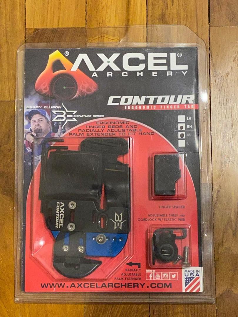 Brady Ellison Axcel Contour Pro Fingertab (Blue), Sports Equipment ...