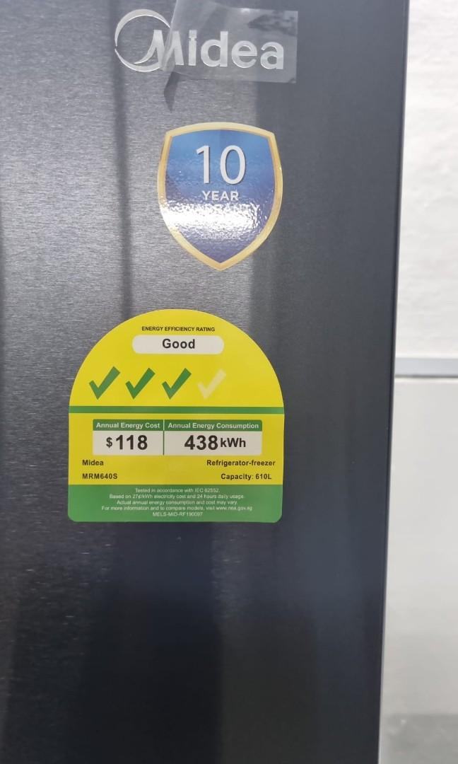 BRAND NEW DISPLAY SET - MIDEA SIDE BY SIDE FRIDGE, TV & Home Appliances ...