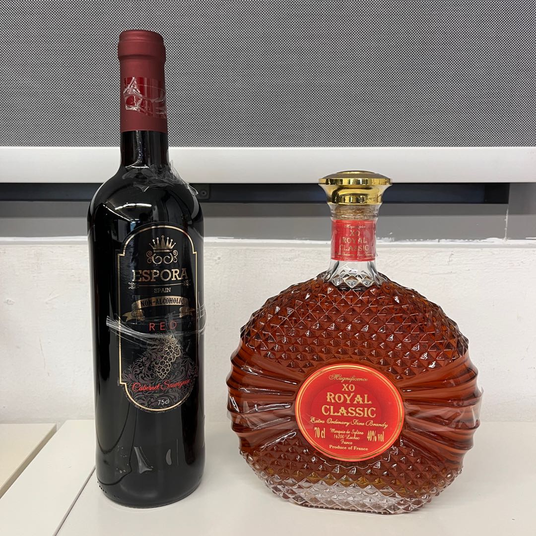 Brandy Royal Classic XO 70cl & Wine (Bundled), Food & Drinks, Beverages ...