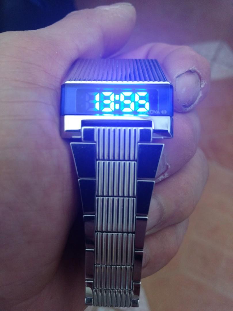 Bulova computron digital led watch., Men's Fashion, Watches ...