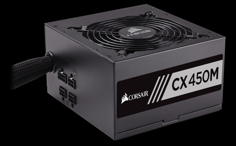 Corsair CX450M 450W Power Supply 80 PLUS® Bronze Certified Modular ATX ...