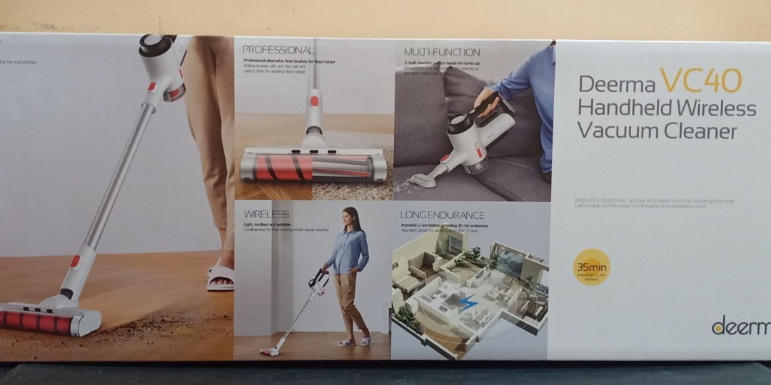 Deerma VC40 Handheld Wireless Vacuum Cleaner, Furniture & Home Living ...