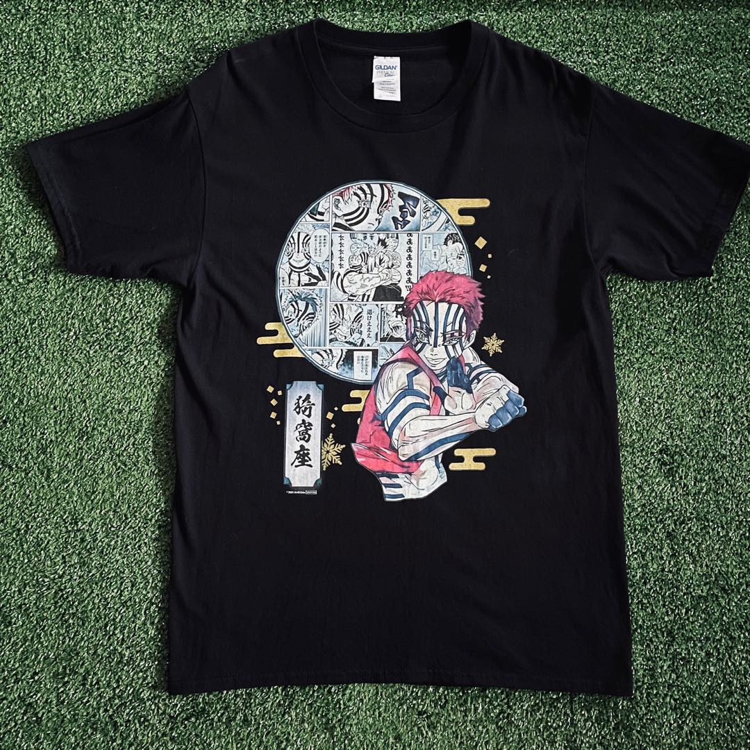 Demon Slayer Akaza Bootleg, Men's Fashion, Tops & Sets, Tshirts & Polo ...