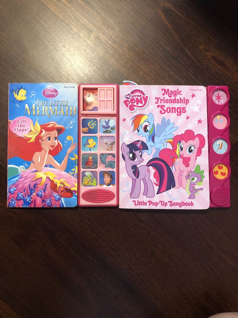 Disney lift flap and My Little Pony Pop-up book, Hobbies & Toys, Books ...