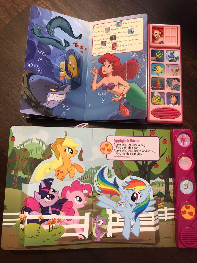 Disney lift flap and My Little Pony Pop-up book, Hobbies & Toys, Books ...