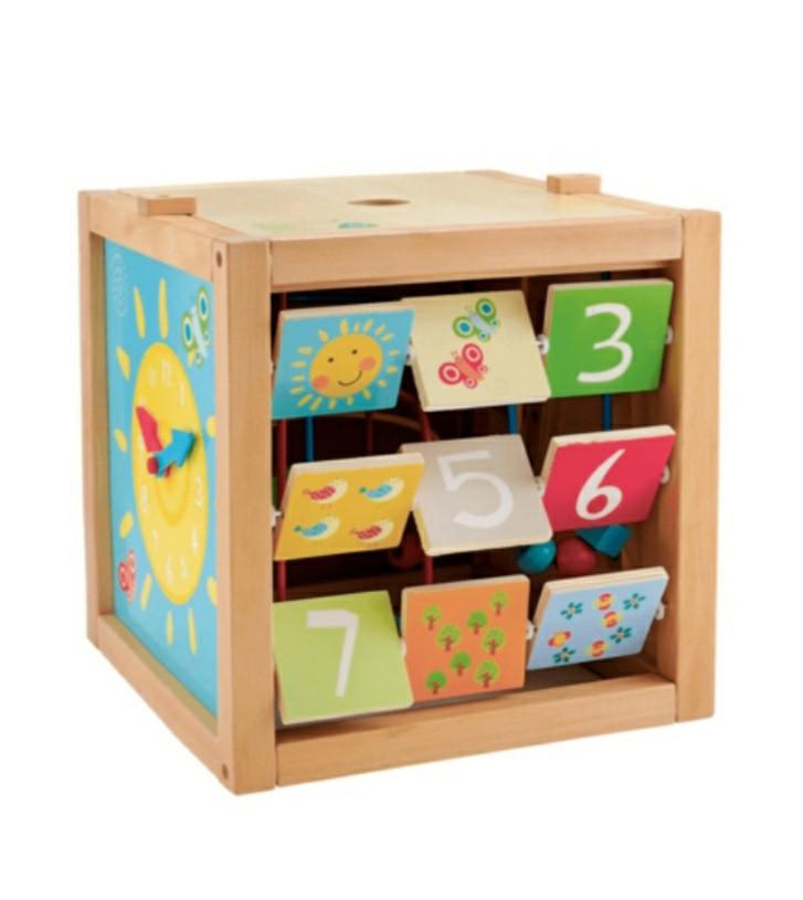 ELC giant wooden learning cube, Babies & Kids, Infant Playtime on Carousell