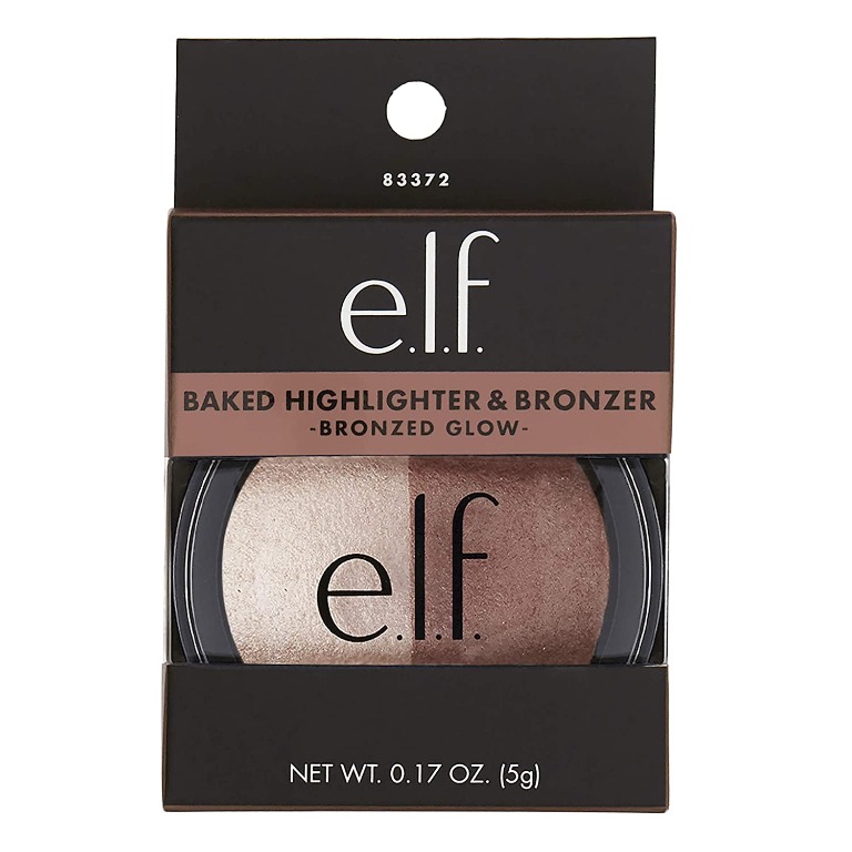 ELF Baked Highlighter & Bronzer- Bronzed Glow, Beauty & Personal Care ...