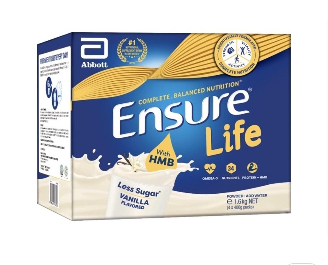 Ensure Life with HMB Adult Nutrition Value Pack - Vanilla 1.6Kg (Made ...