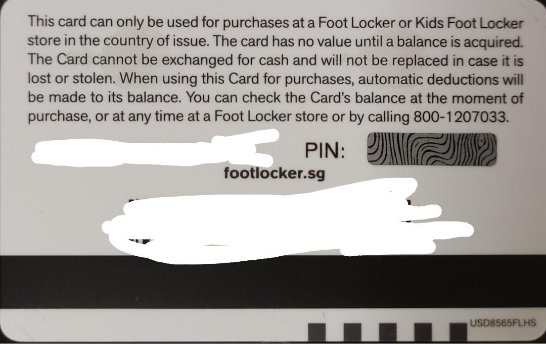 Footlocker $20 gift card, Tickets & Vouchers, Store Credits on Carousell