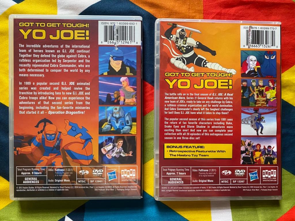 GI Joe Series 2 Cartoons DVD set (complete Seasons 1 & 2), Hobbies ...