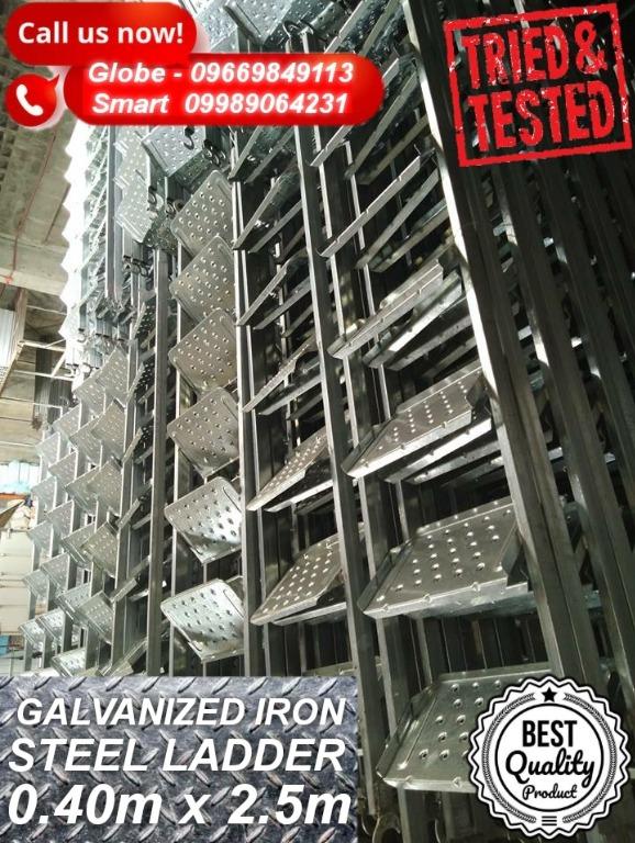 G.I. Steel Ladder for Scaffolding Set Standard Quality Material for ...