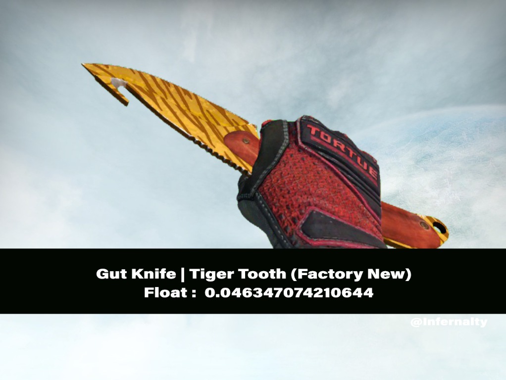 Gut Knife Tiger Tooth FN CSGO SKINS KNIVES, Video Gaming, Gaming ...